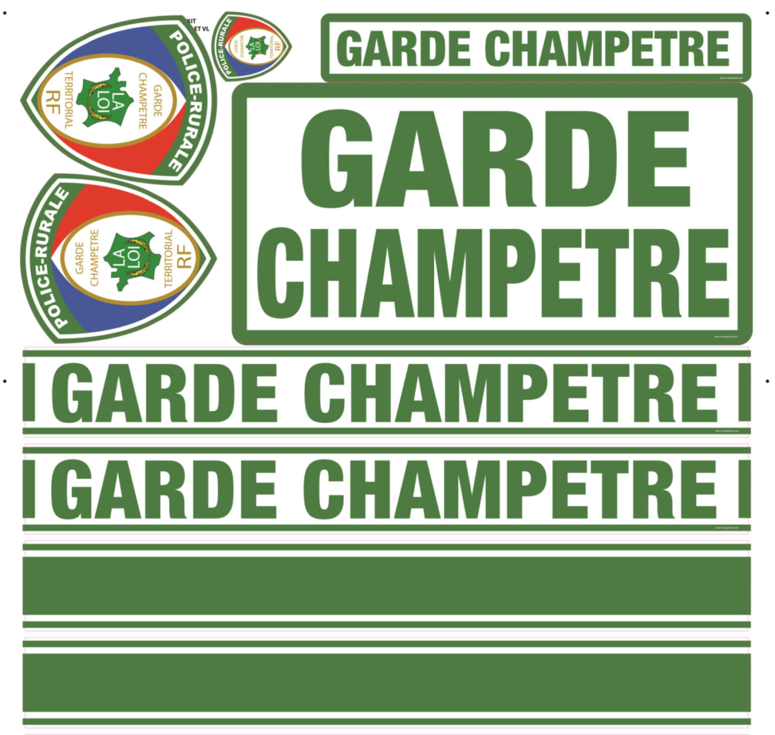 SERIGRAPHIE GARDE PARTICULIER VL/PU CLASSE B MICROPRISME | Or Equipement